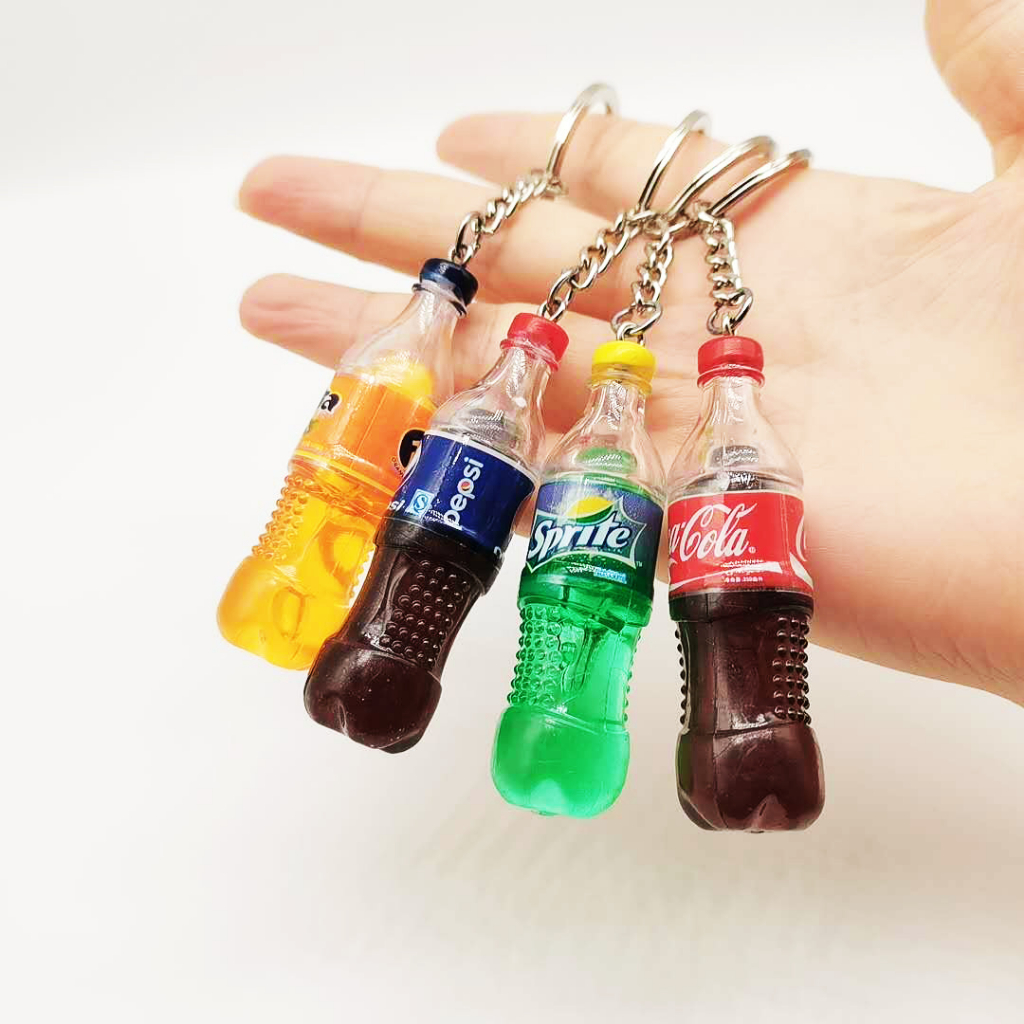 New Mini Pepsi Cola Sprite Fanta Bottle Keychain Cute Mini Bag ...