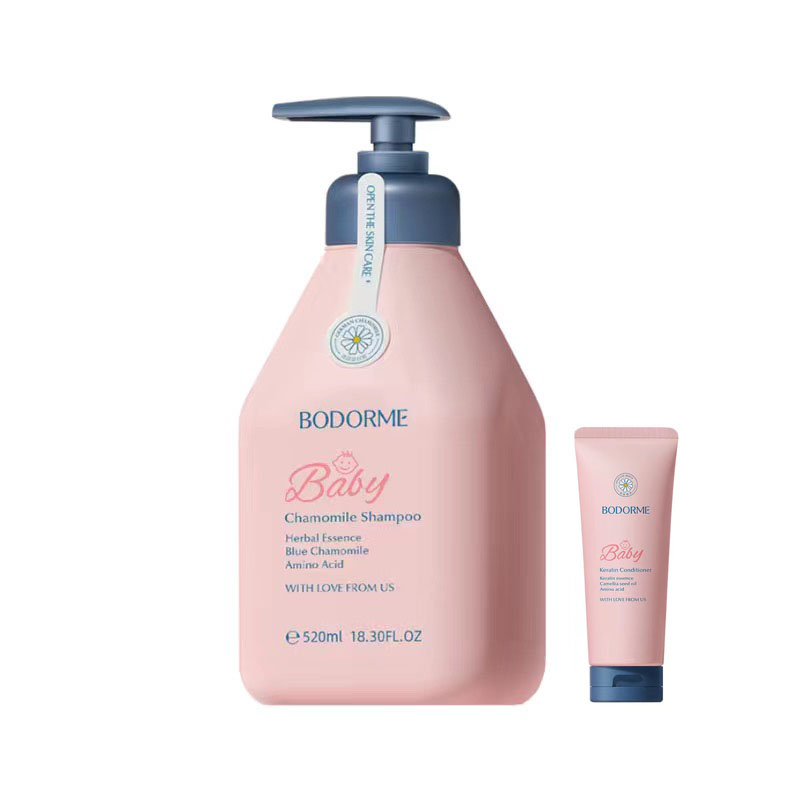 Bodorme Baby Chamomile Shampoo Keratin Conditioner Kids Straw ...