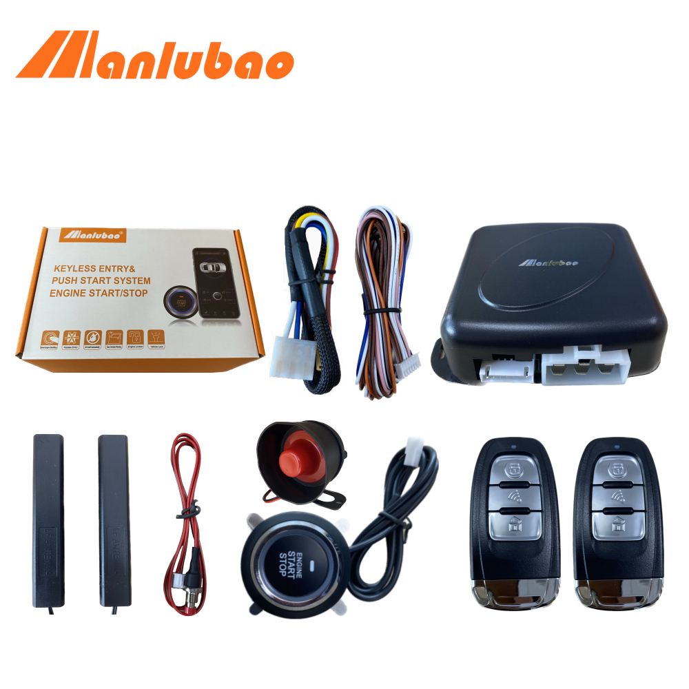 Manlubao C6 -B/A6-A Car Keyless Entry Engine Push Start Button Alarm ...