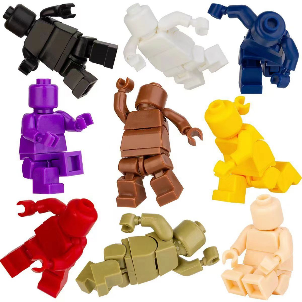 Compatible with Lego Joint Super Movable Solid Color Body Building ...