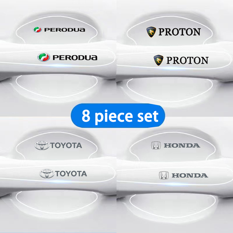 8Pcs Car door handle stickers anti-scratch car door protective stickers ...