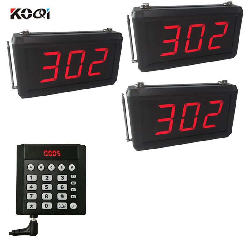 Queue QMS Restaurant Wireless Number Keypad Call Queue System Counter ...