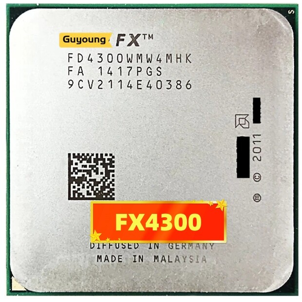 YZX FX Series FX4300 FX 4300 FD4300 FD4300WMW4MHK 3.8GHz Quad-Core CPU ...