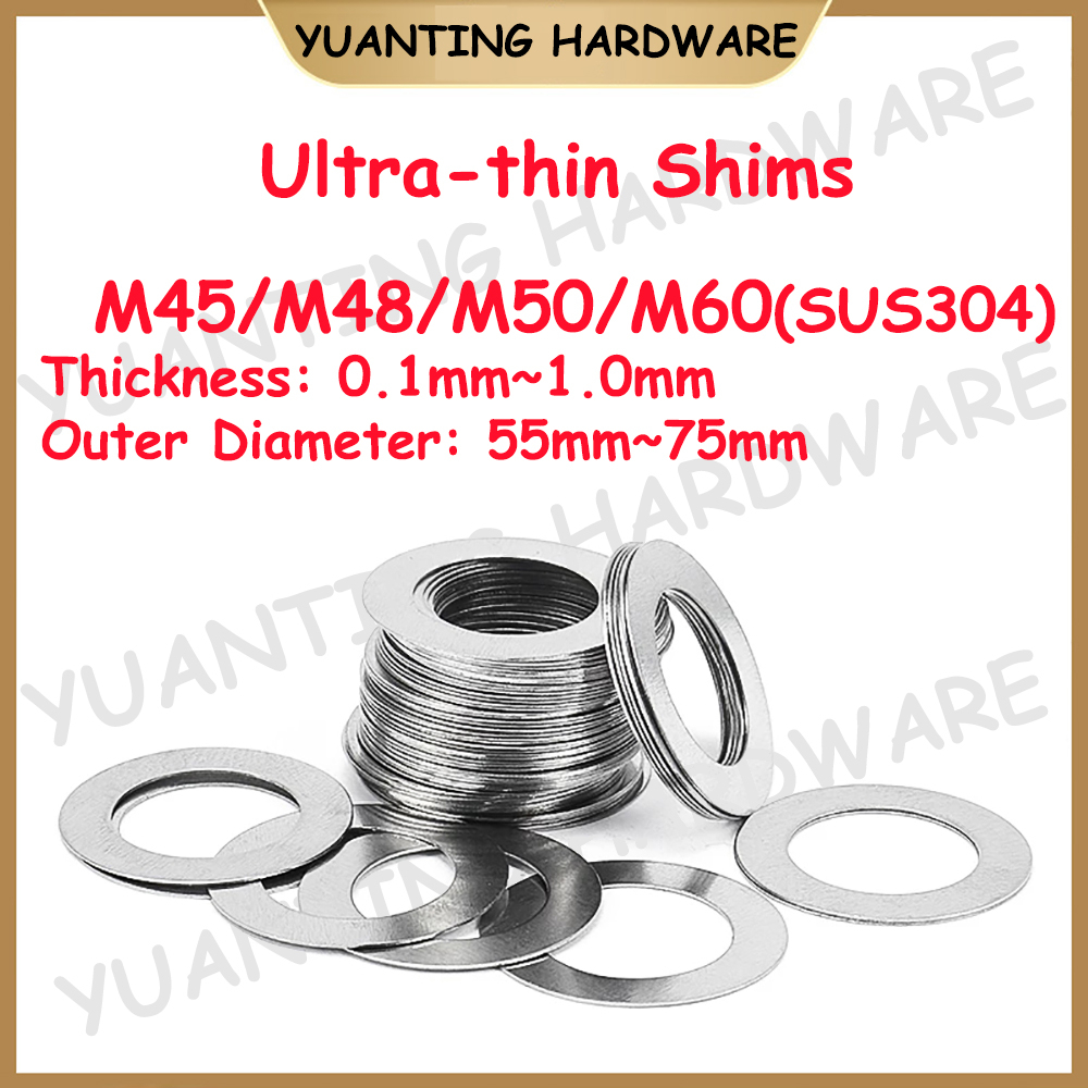 M45 M48 M50 M60 DIN988 SUS304 Stainless Steel Shim Plain Washers ...