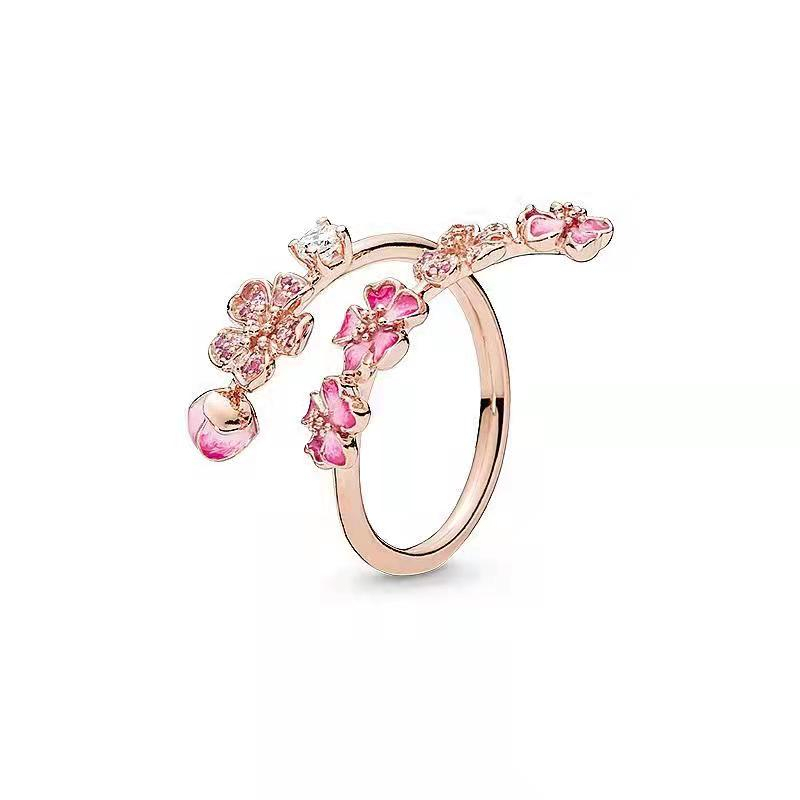 925 silver rose ring 188088NCCMX couple temperament | Shopee Malaysia
