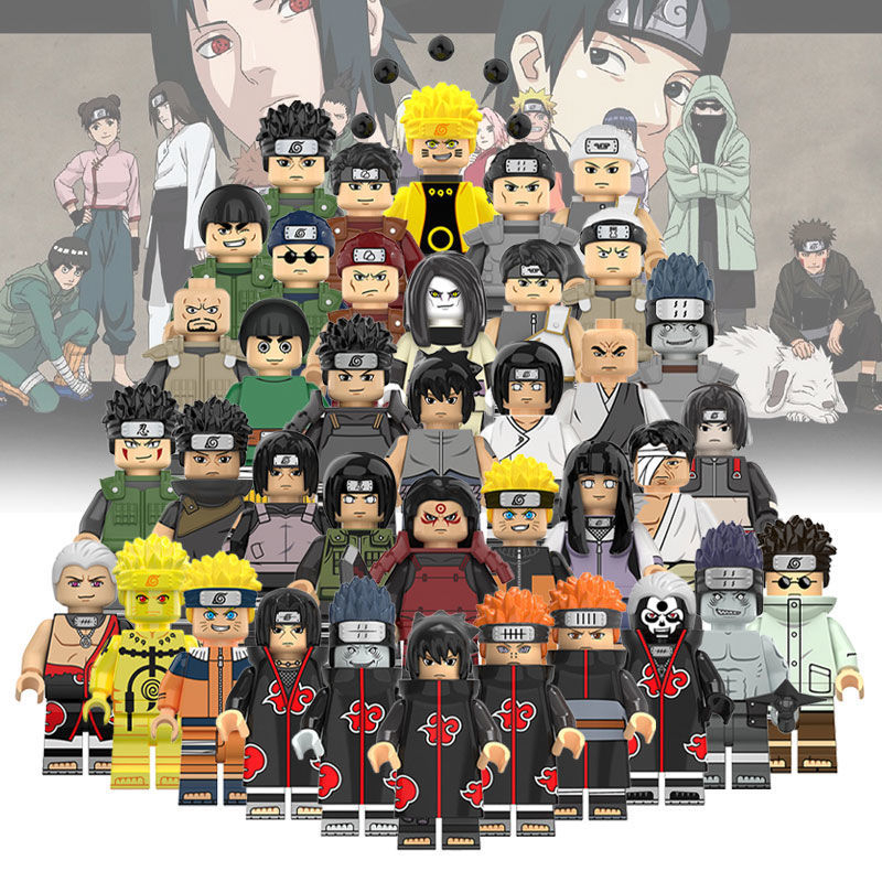 Comic Minifigures Akatsuki Building Blocks Sasuke Itachi KDL k2001-2052 ...