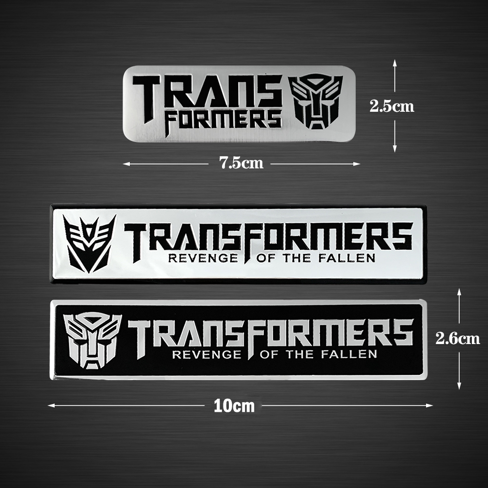 Car styling 3D Transformers Car Emblem Stickers Aluminum Autobots ...