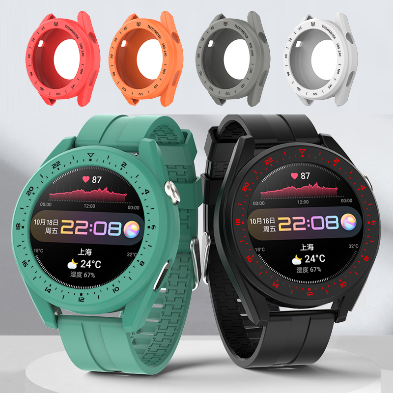 Silicone Case Bezel Ring Frame Case Protector Shell For Huawei Watch GT ...