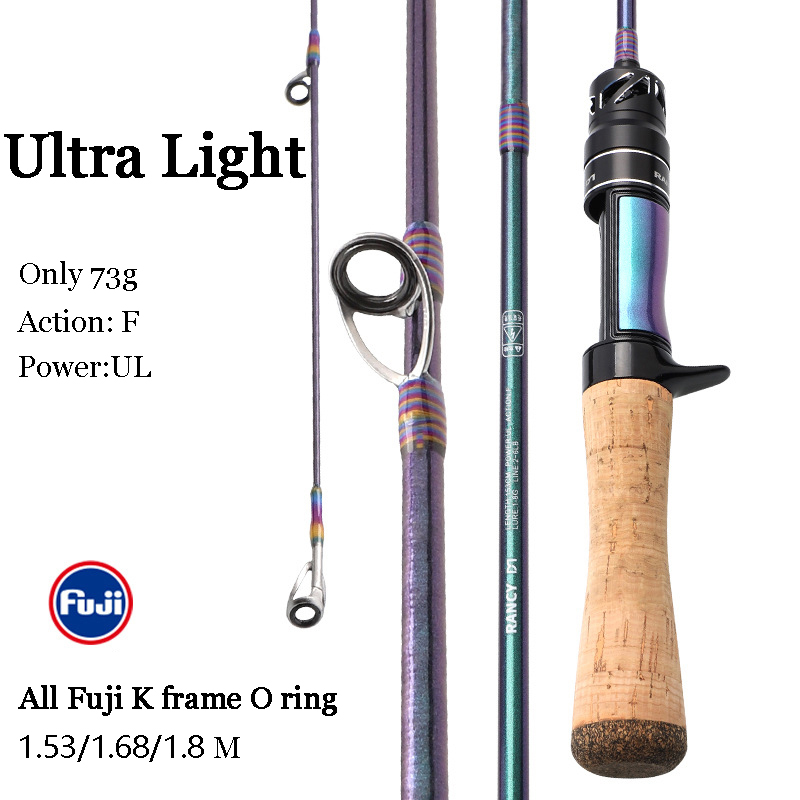 Mavllos FUJI Fishing Rod Ajing Fast Ultralight Spinning Casting Rod for Trout Solid UL Tip Lure ...
