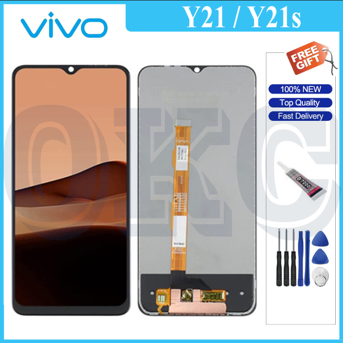 Original For VIVO Y21 Y21S LCD with Frame Display Touch Screen ...