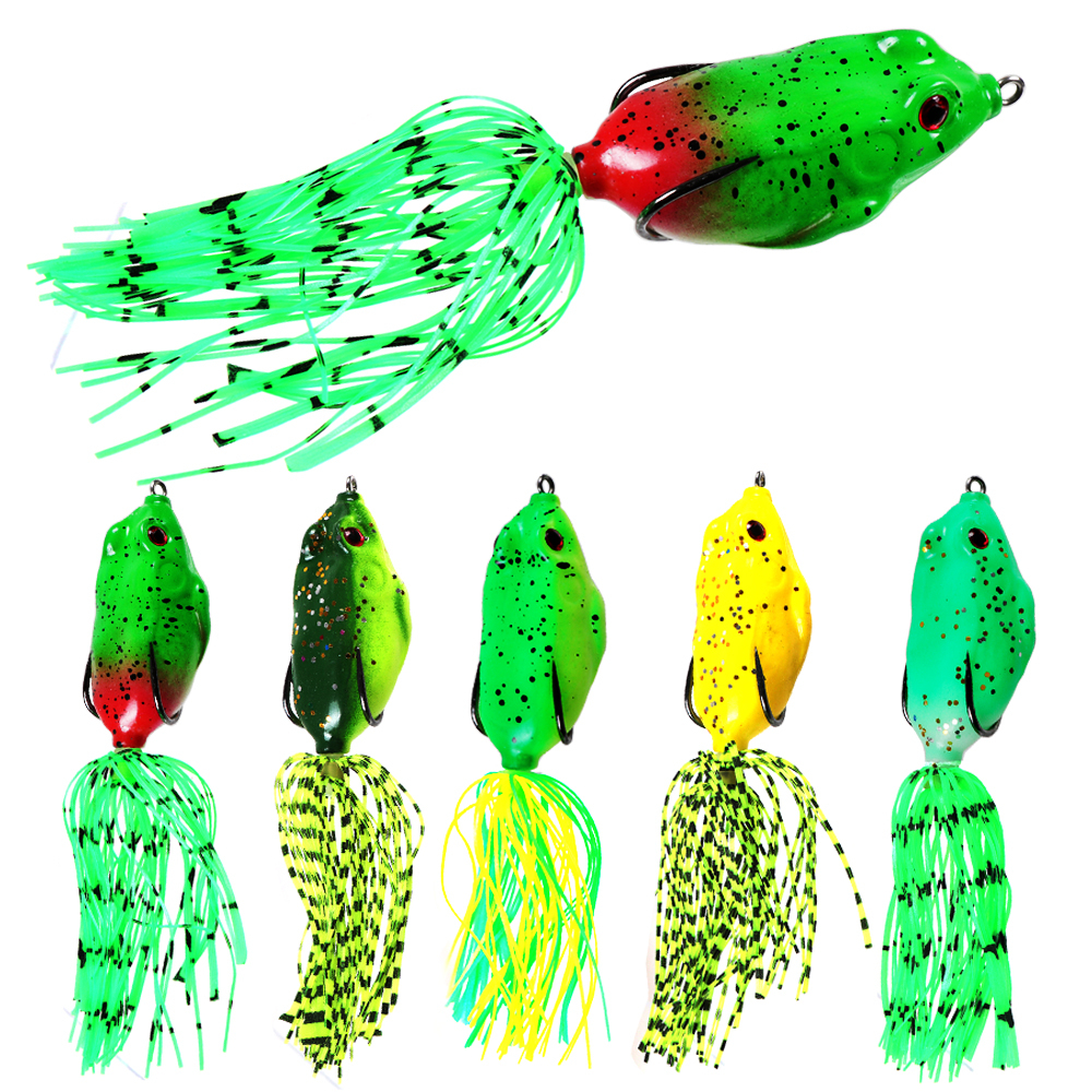 5.5cm 12g Umpan Katak Fishing Lure Soft Frog with Double hook Lure Fake ...
