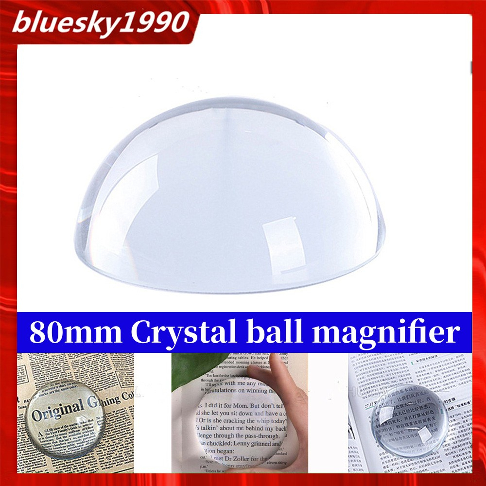 【80MM】Optical Magnifying Glass K9 Hemisphere Is Suitable for Elderly ...
