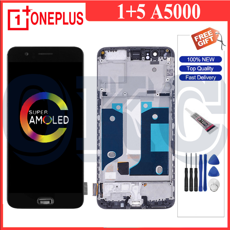 Original AMOLED LCD Display For Oneplus 5 LCD with Frame Display Touch ...