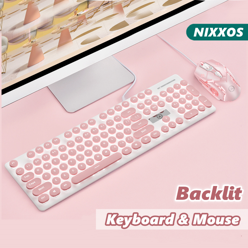 NIXXOS Backlit Gaming Keyboard punk manipulator feel Wired Keyboard ...