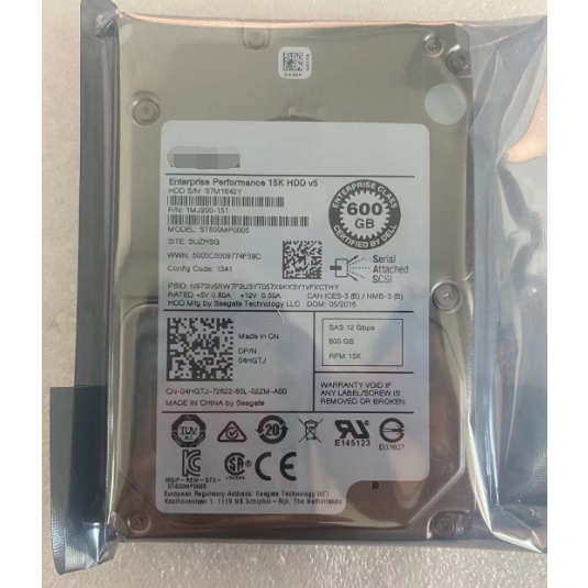 For Dell ST600MP0005 04HGTJ 600GB SAS 15K 12Gb V5 Server Hard Disk ...