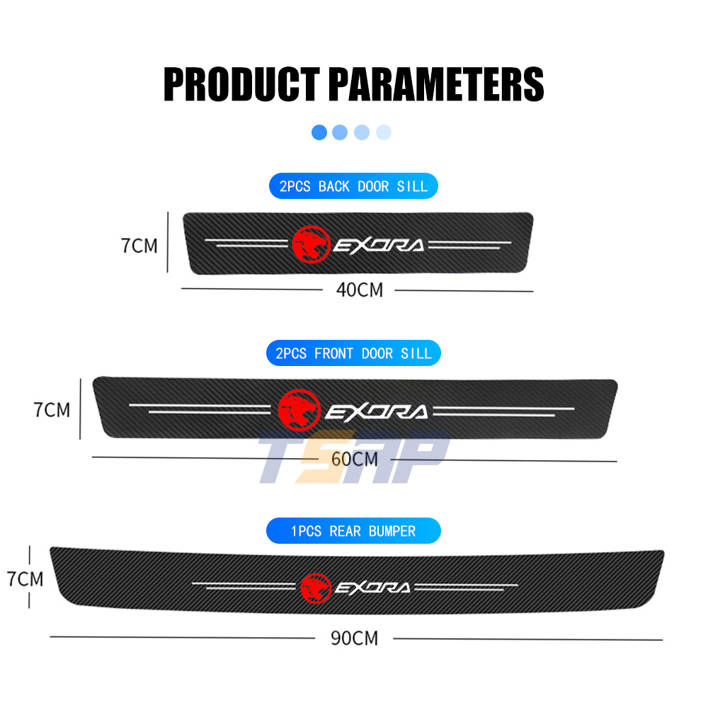 5PCS/SET PROTON X50 X70 PERSONA SAGA IRIZ ERTIGA EXORA Car Door Sill ...