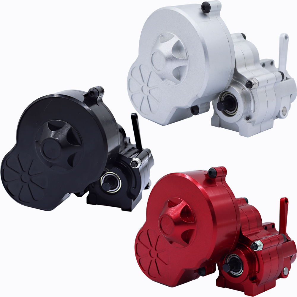 CNC Gearbox Transmission Box with Motor Gear for 1/10 RC Rock Crawler ...