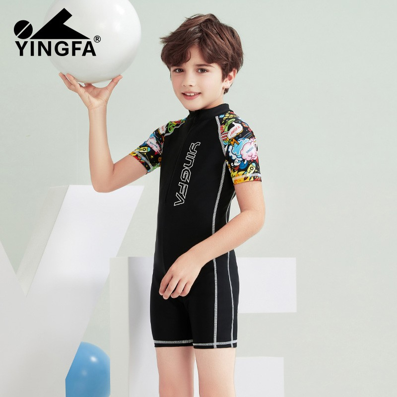 Boy Swimming Wear Surf Children YINGFA Lycra UPF50+ Rash Guard Diving ...