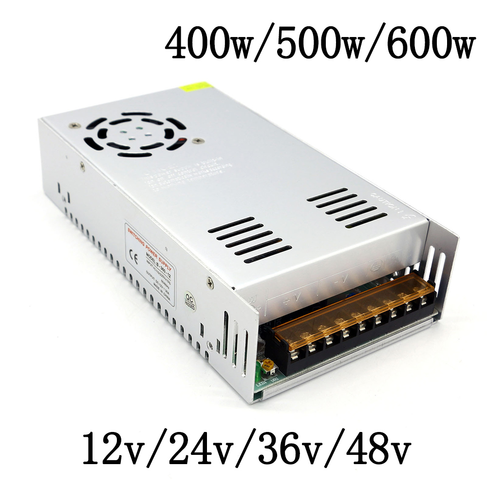 400W 500W 600W Switching Power Supply Light Transformer AC 110V 220V To DC 5V 12V 24V 36V 48V ...