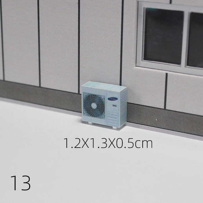 1/64 Scale Diorama Model Air Conditioner Outside Unit Model Indoor ...