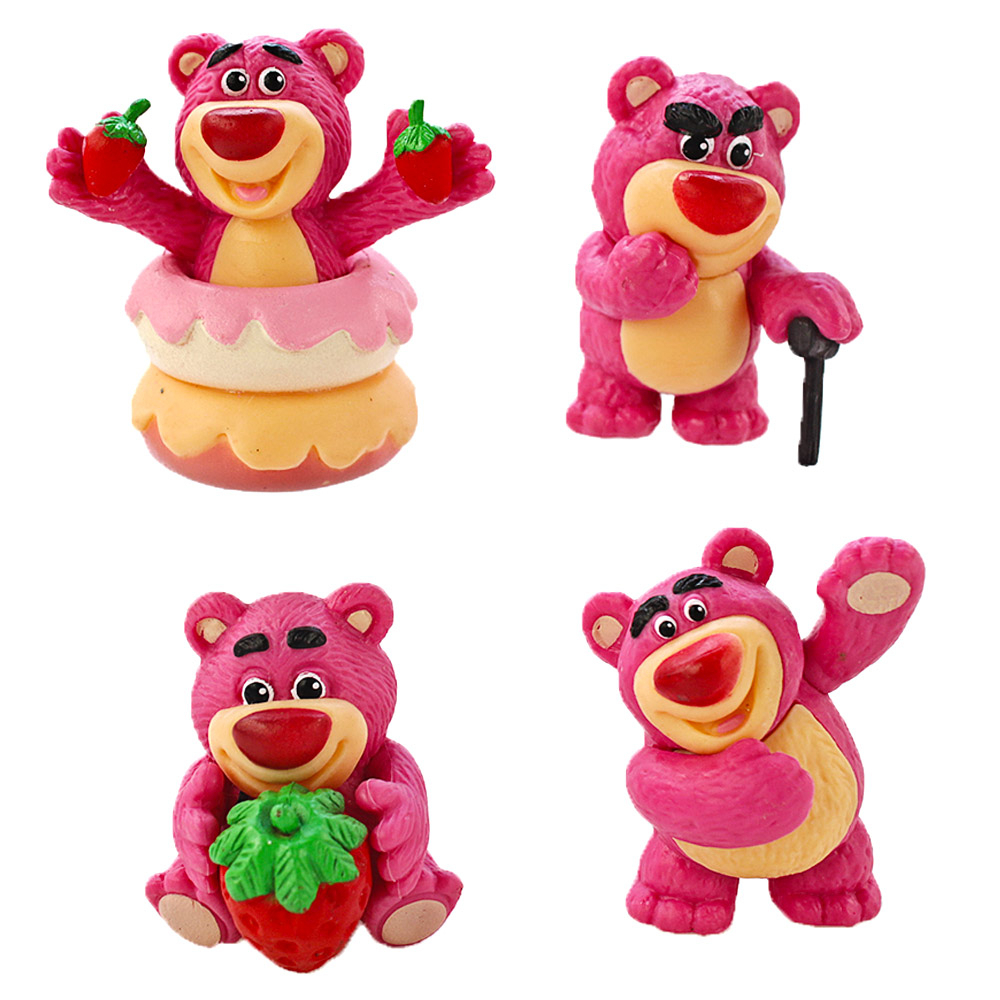 4Pcs/Set Cartoon Toy Story 3 Lotso Figure Lots-o'-Huggin' Bear ...