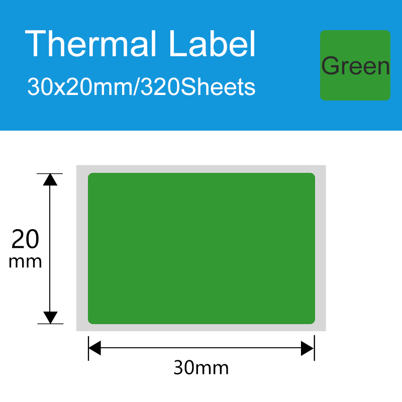 DETONGER Colorful Thermal Label Sticker Thermal Printer Paper Color ...
