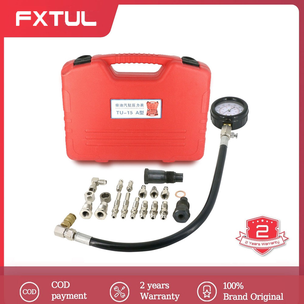 FXTUL TU-15A Car Style Diesel Engine Compression Cylinder Pressure ...