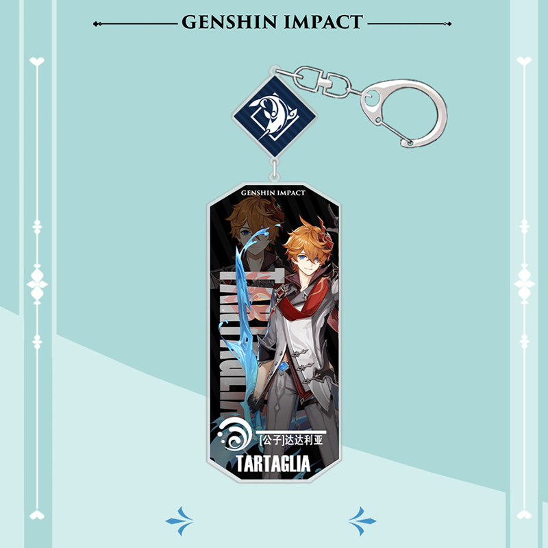 Genshin impact keychain shogun wanderer keychain acrylic pendant ...