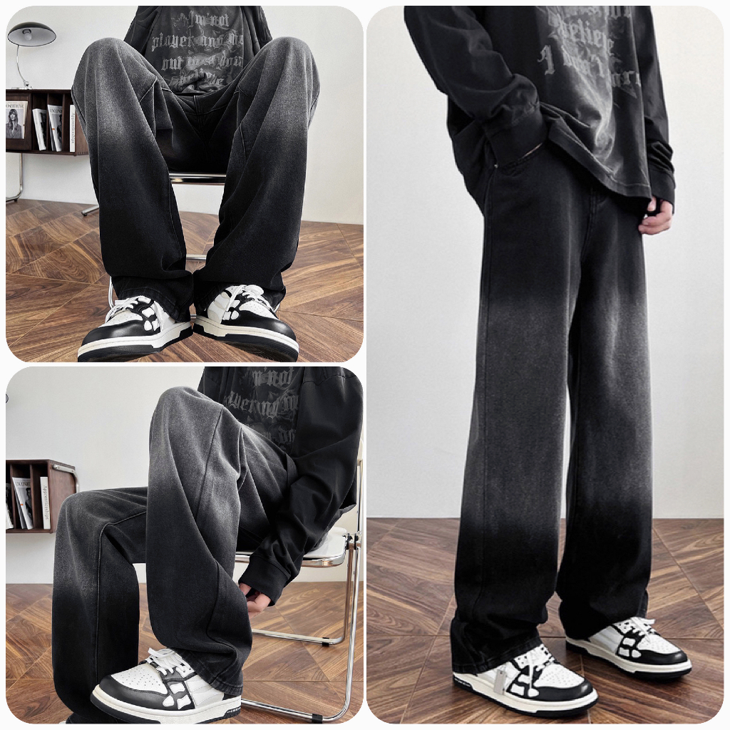 Spring/Summer American Gradual Fashion Brand Men's Jeans with Loose ...