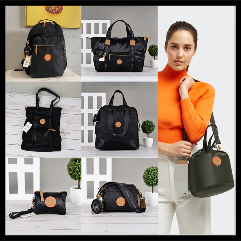 Kipling Japanese Style Black Limited Edition Travel Bag/Large Handbag ...