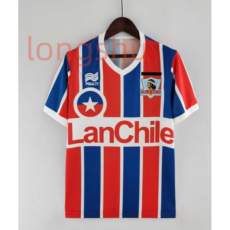 Retro jersey 1986 colo colo home away retro soccer jersey football ...