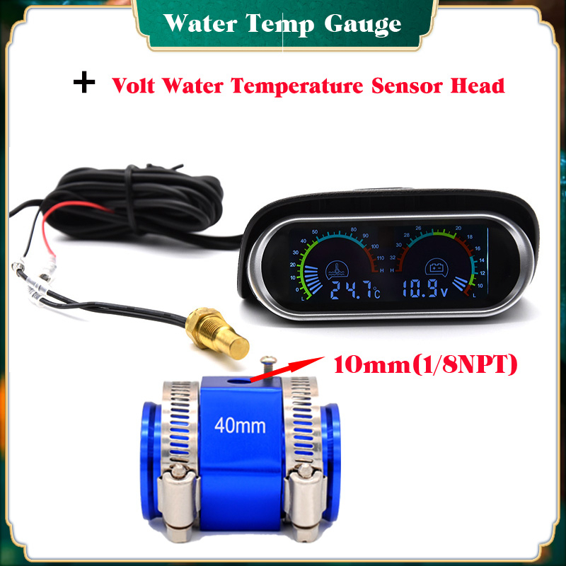 12V 24V Auto Car Truck Motorcycle Water Temp Gauge Temperature Sensor ...