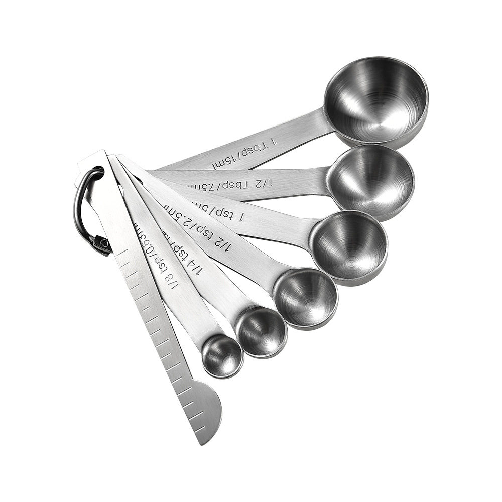 KEMORELA Stainless steel measuring cup measuring spoon set quantitative ...