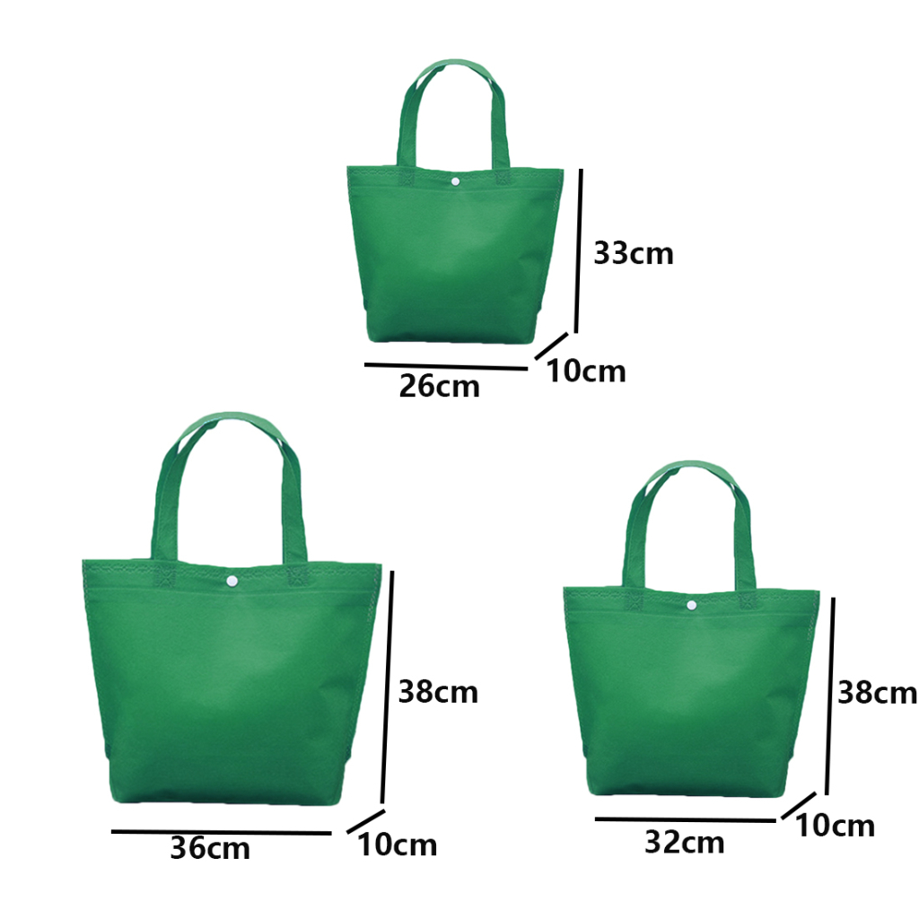 Foldable Button Shopping Bag Reusable Tote Pouch Women Travel Storage ...