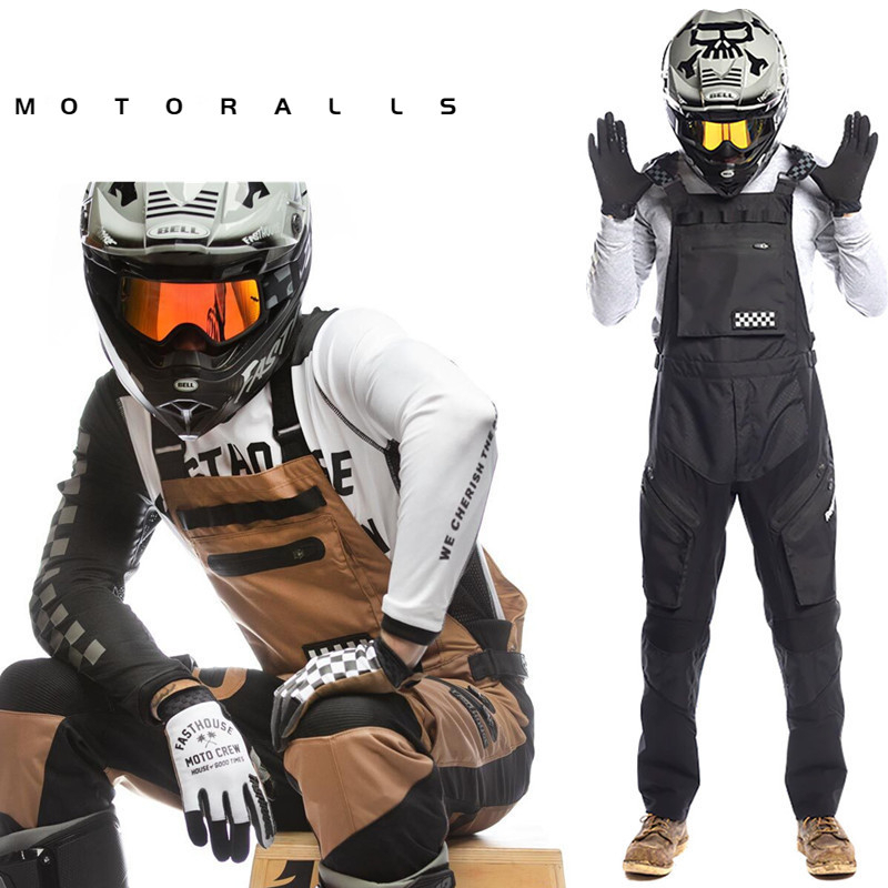 2023 FASTHOUSE MOTORALLS BLACK PANT / OVERALL SET Gear Set MOTORALLS ...