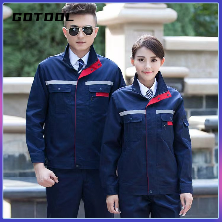 【GOTOOL】Unisex PPE Safety Work Jacket Reflector Long Sleeve Men Women ...