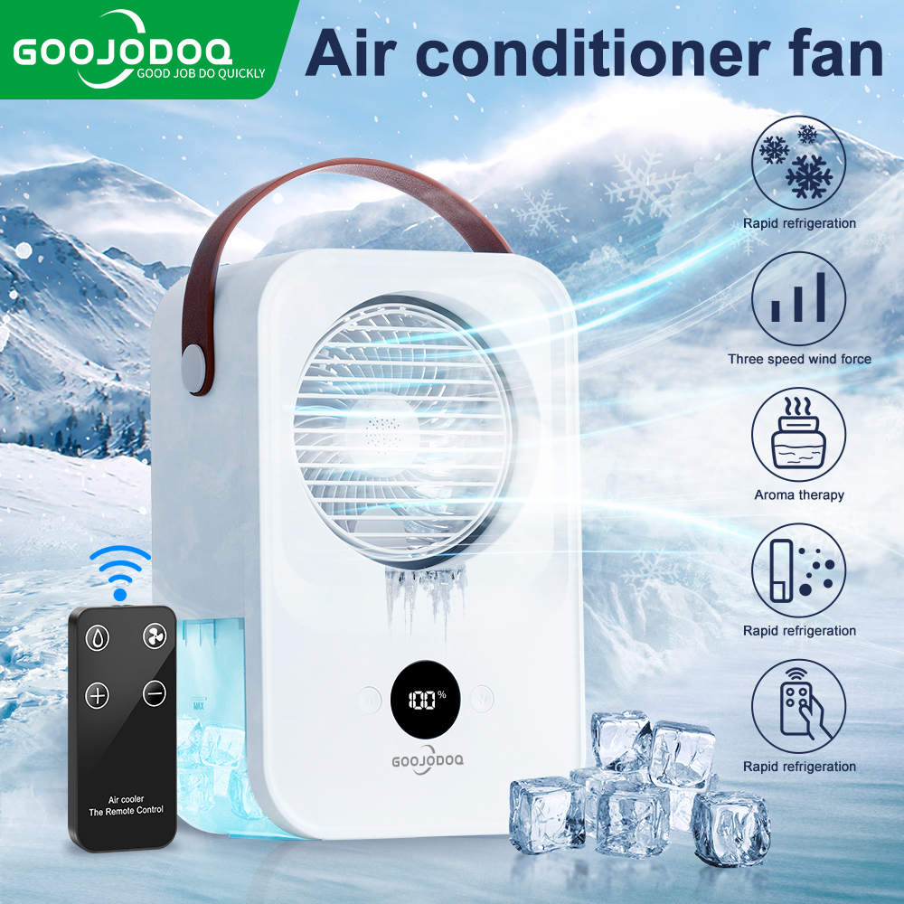 GOOJODOQ Cooling Fan Desktop fan Strong wind force USB Mini Aircond Air ...