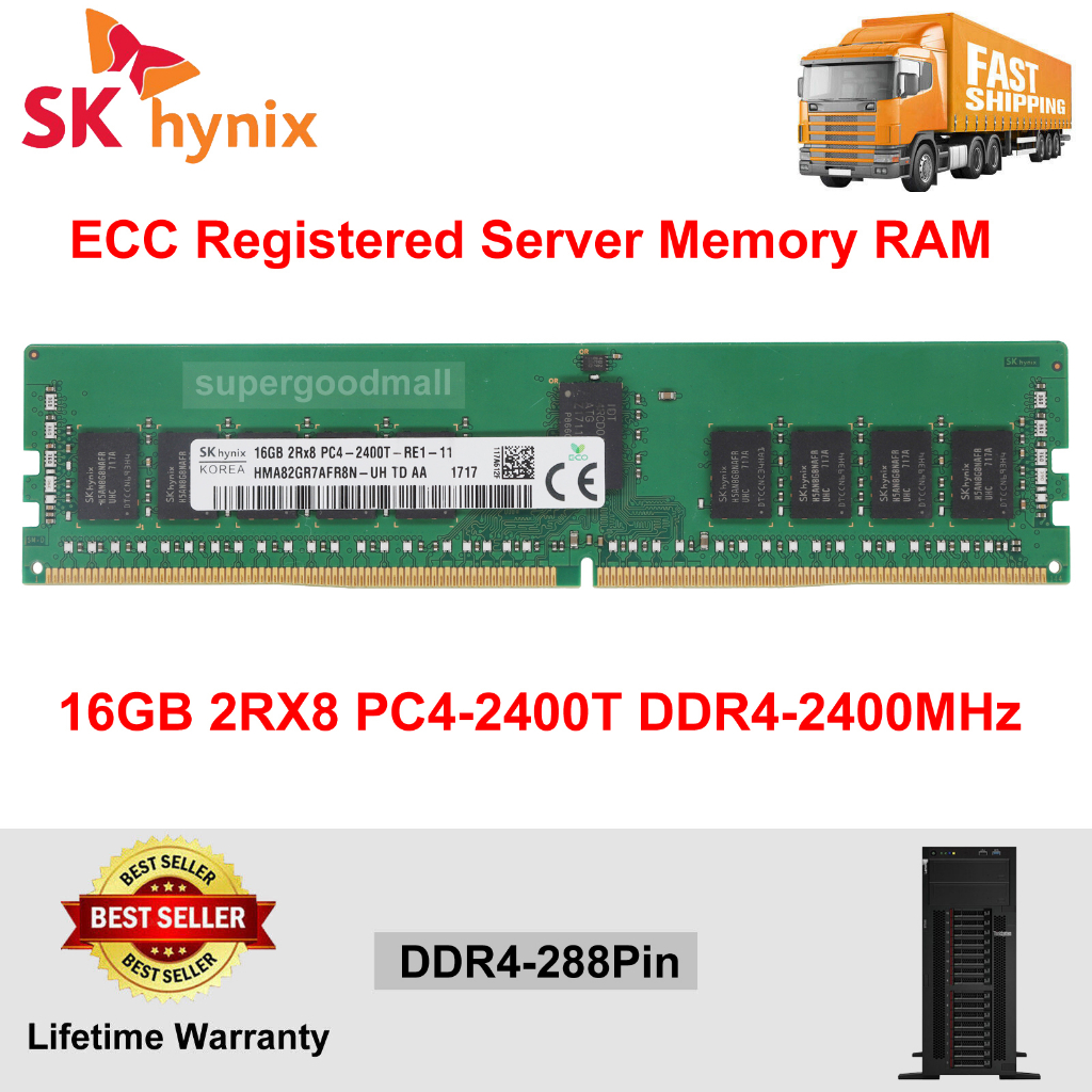SK Hynix 8GB 16GB 32GB PC4-2133P 2400T 2666V 3200AA 2933Y DDR4-2133MHz 2400MHz 2666MHz 3200MHz ...