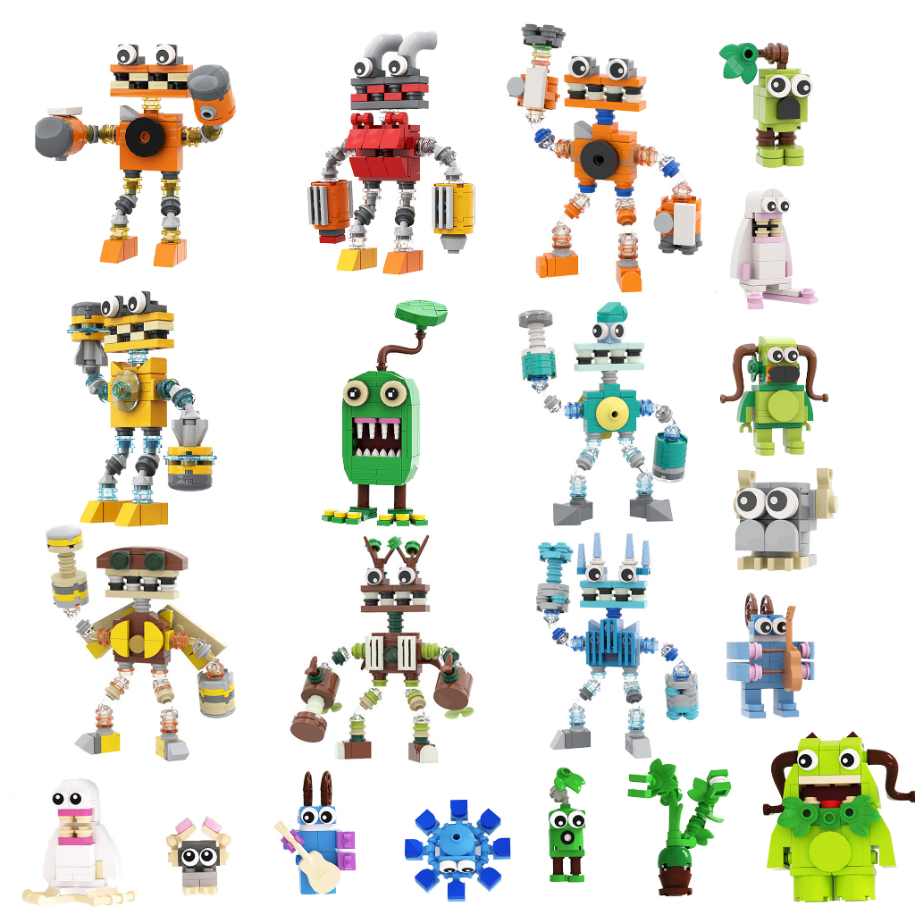 My Singing Monsters Wubbox Building Blocks Model Horror Cartoon Music ...