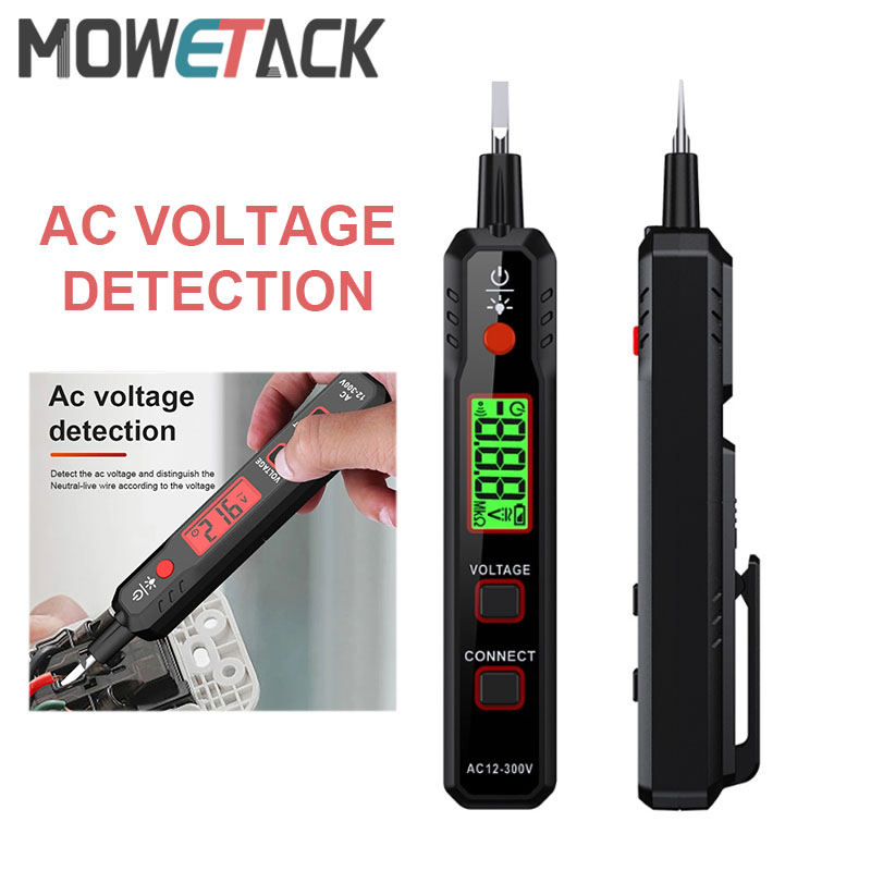 HT89 New Smart Voltage Tester Pen AC 12-300V LCD Display Mini Voltmeter ...