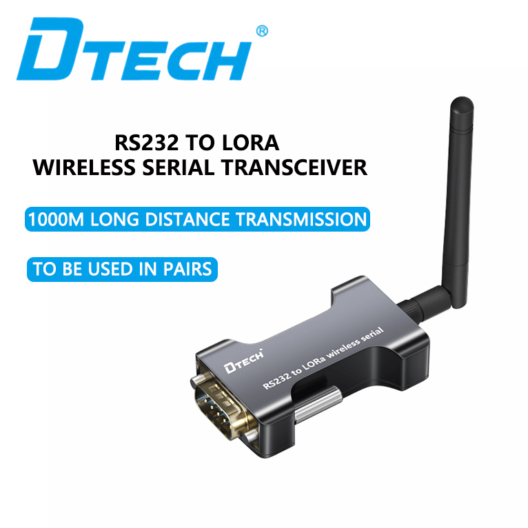 Dtech RS232 to LORA Wireless Serial Port Transceiver Module Converter Remote Communication 1 ...