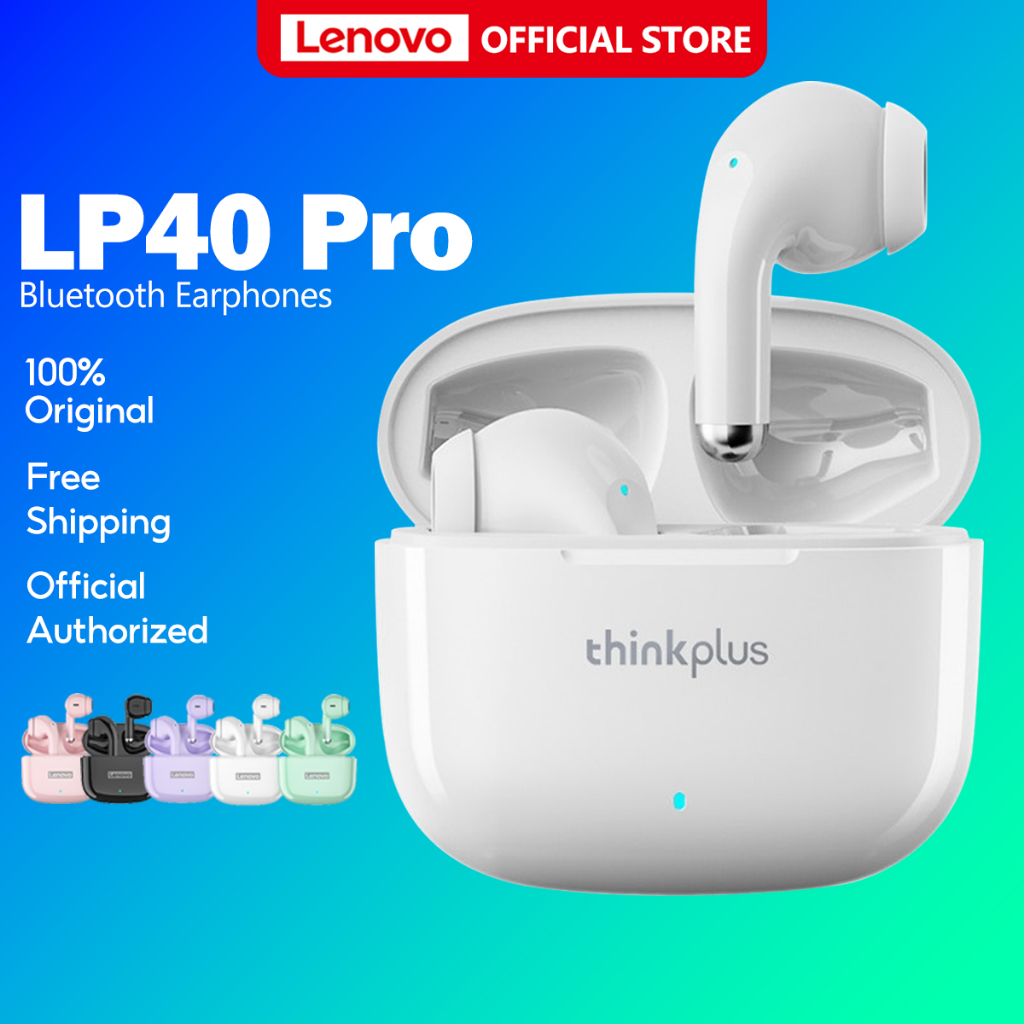 Lenovo LP40 PRO LP40 LP40S IPX5 True wireless Earphone Bluetooth 5.1 Earbuds Low latency Gaming ...