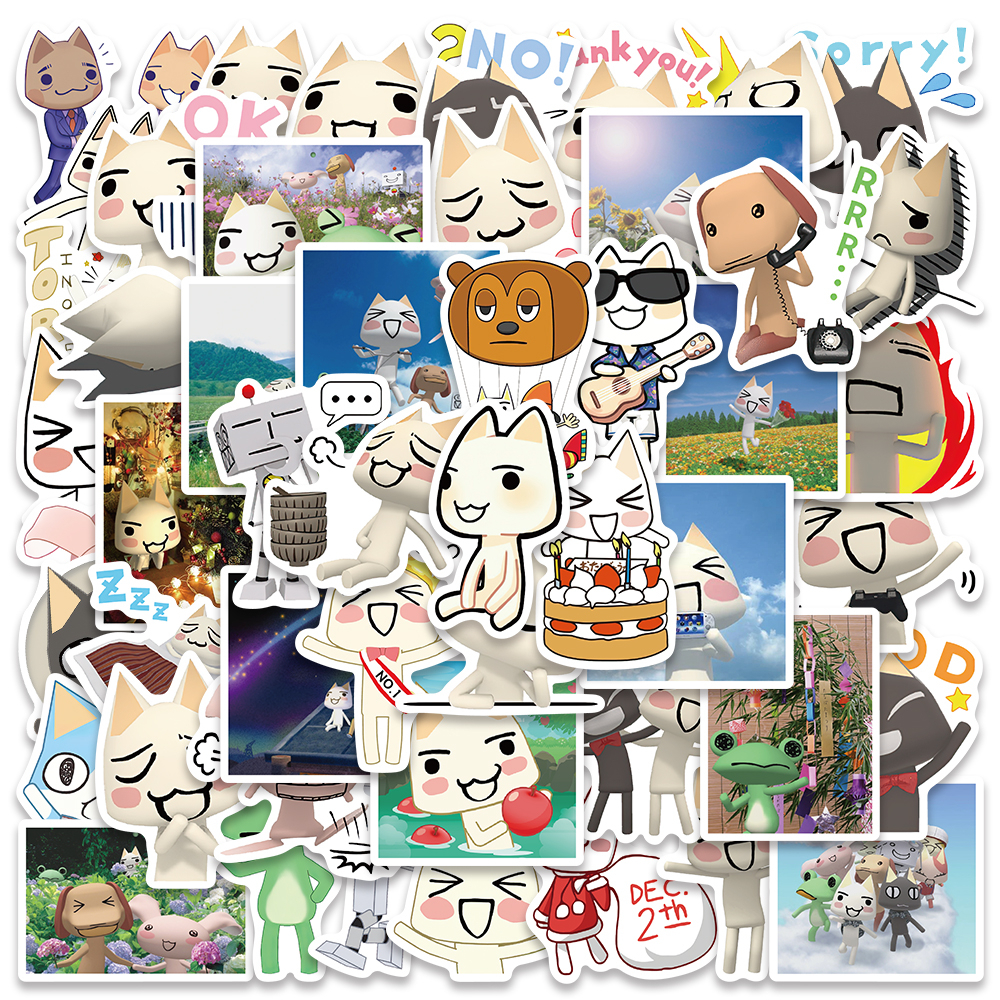 50Pcs Cartoon Cute Inoue toro Cartoon Waterproof Sticker Skateboarding ...