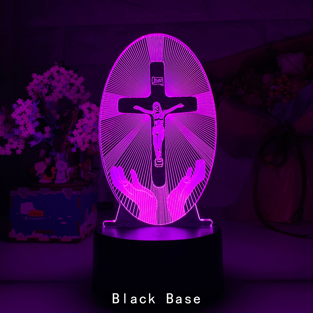 Christianity LED Night Light Jesus Station of Religion Cross ...