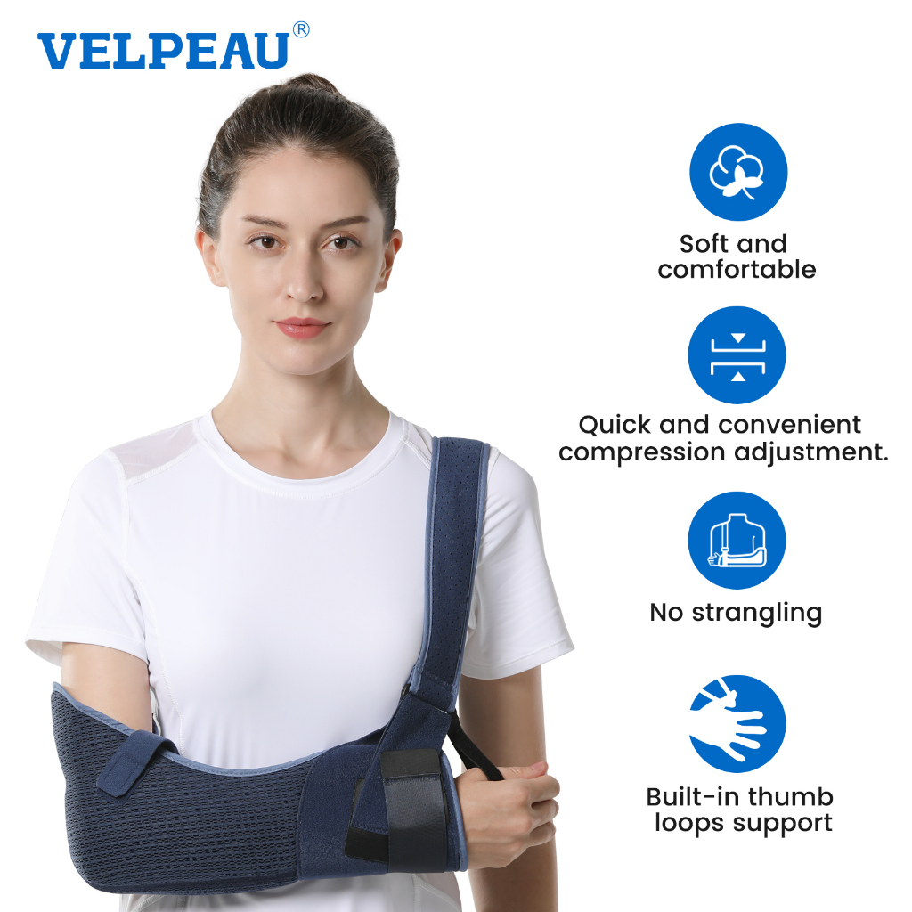VELPEAU Arm Sling Support For Rotator Cuff Recovery, Hand Fracture Or ...