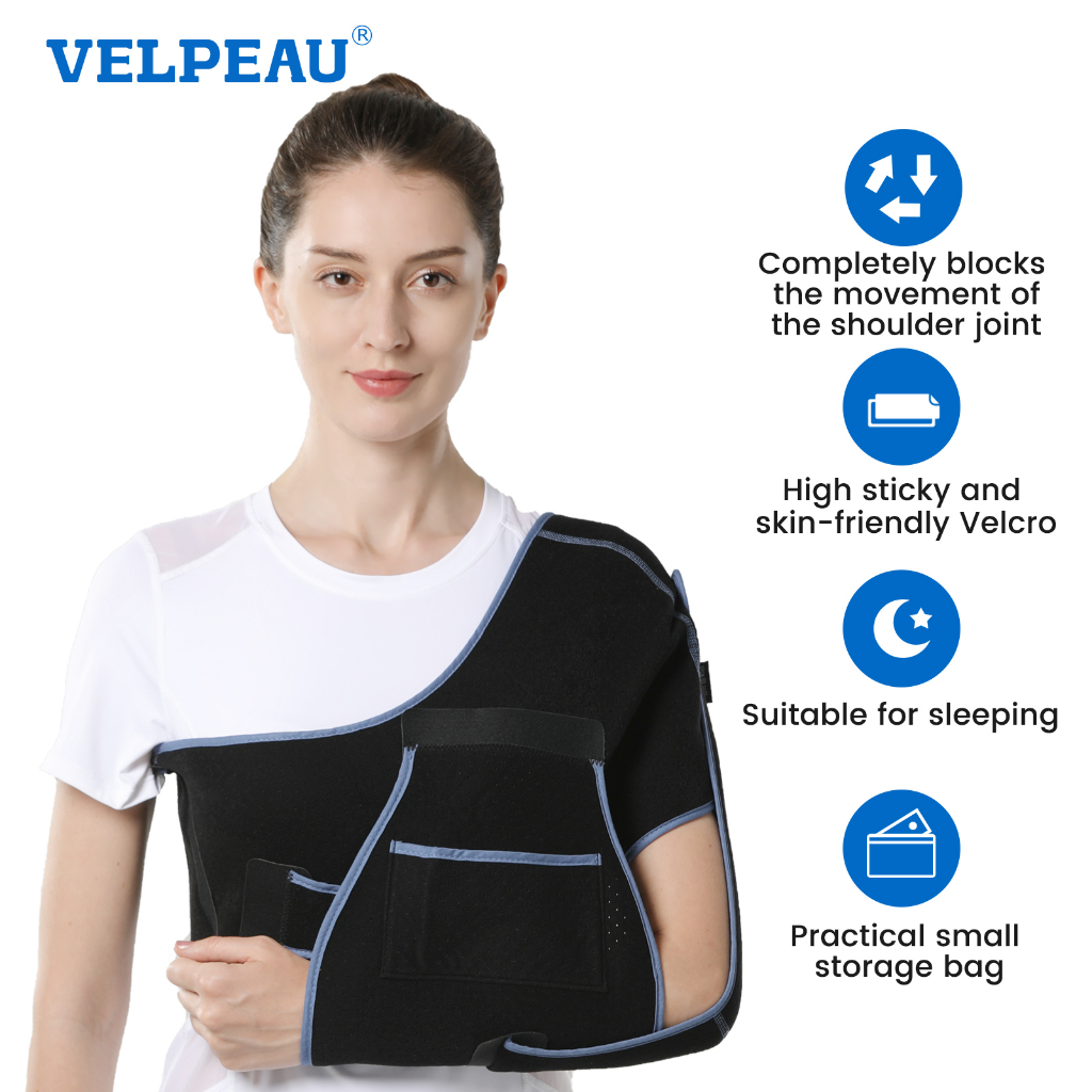 VELPEAU Arm Sling Shoulder Brace for Men & Women Immobilizer for Injury ...