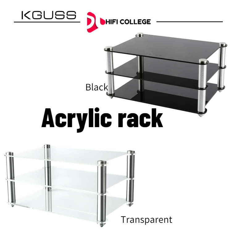KGUSS acrylic frame HIFI amplifier amp decoder frame rack transparent ...
