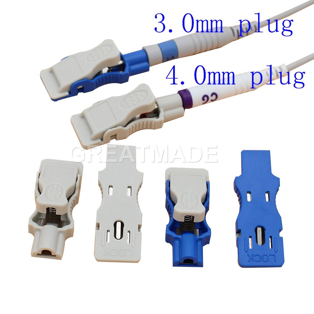 10PCS Multi-function ECG/EKG/EEG/EMG electrode adapter,use for 4.0mm ...