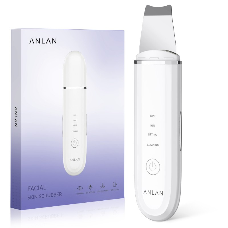 ANLAN Facial Ultrasonic Skin Scrubber Cleanser Tool Electric Blackhead ...