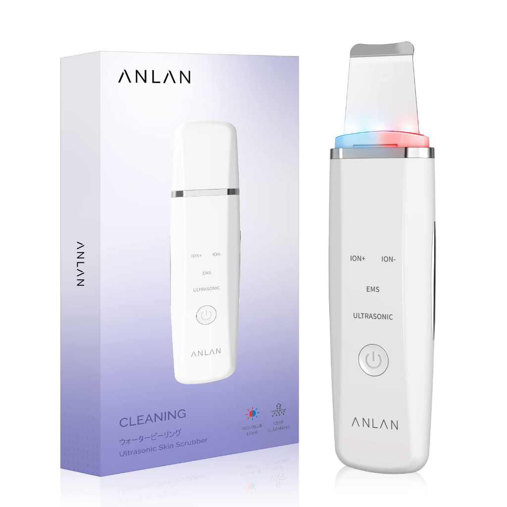ANLAN Ultrasonic Skin Scrubber Facial Cleanser Electric Blackhead ...